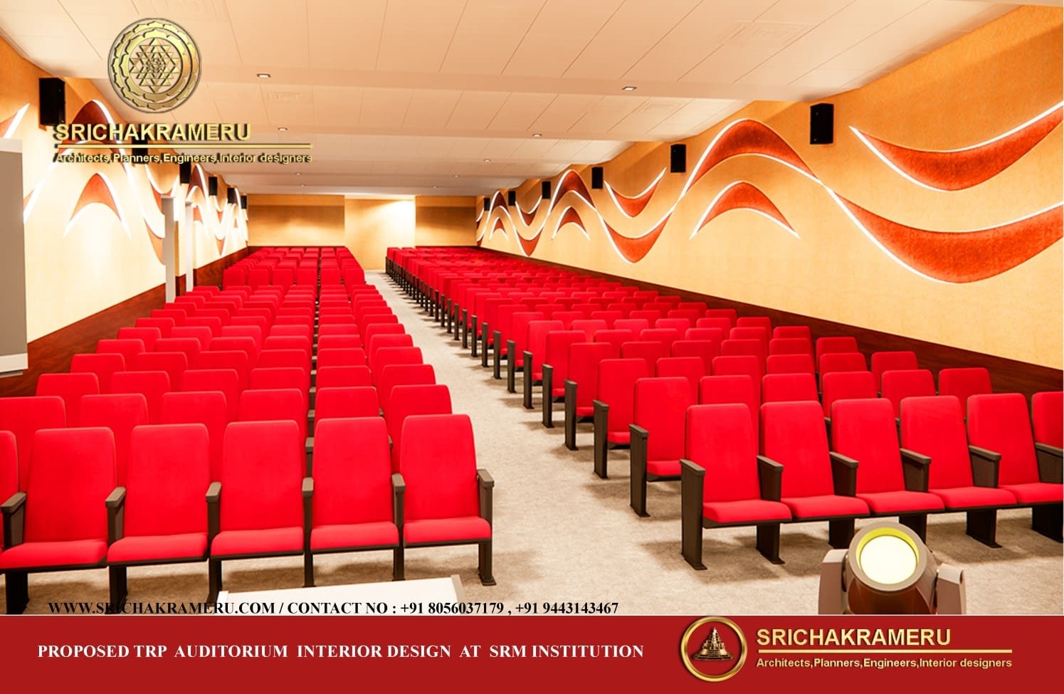 TRP AUDITORIUM INTERIOR RENOVATION – SRM, RAMAPURAM – Srichakrameru